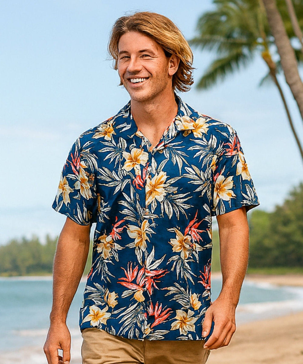 Short Sleeves Orchids Men's Aloha Shirt– Aloha Shirts Club