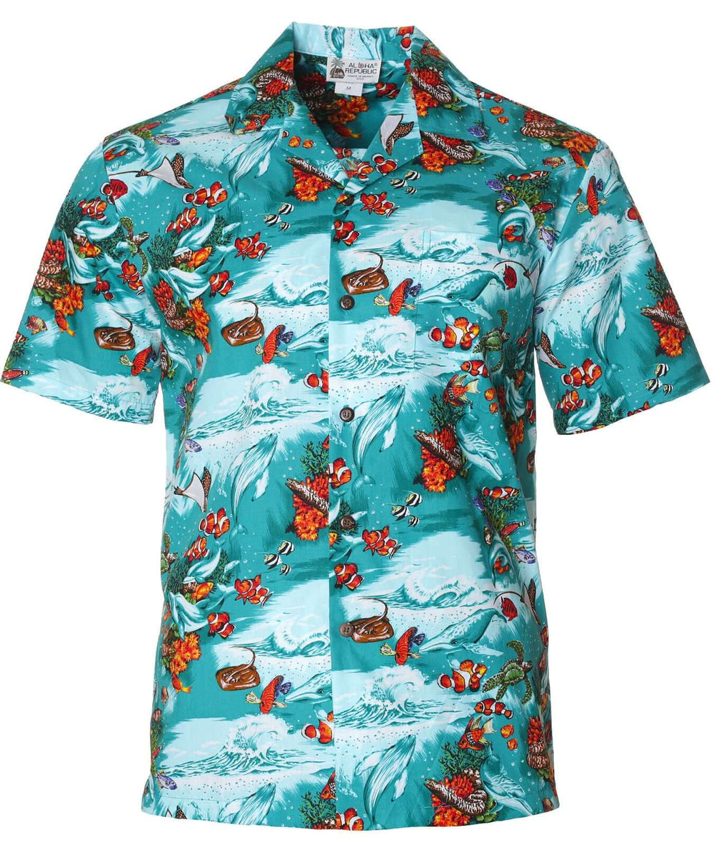 Deep Dive Ocean Aloha Shirt | Aloha Shirts Club