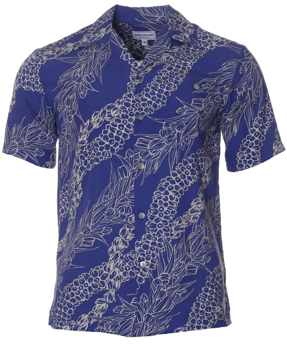 Signature Aloha Lei Men's Rayon Shirt | Aloha Shirts Club