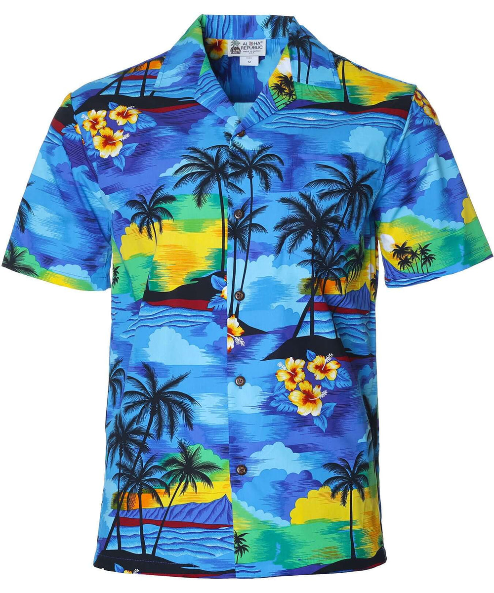 Sunrise Hawaii Men's Cotton Aloha Shirt | Aloha Shirts Club